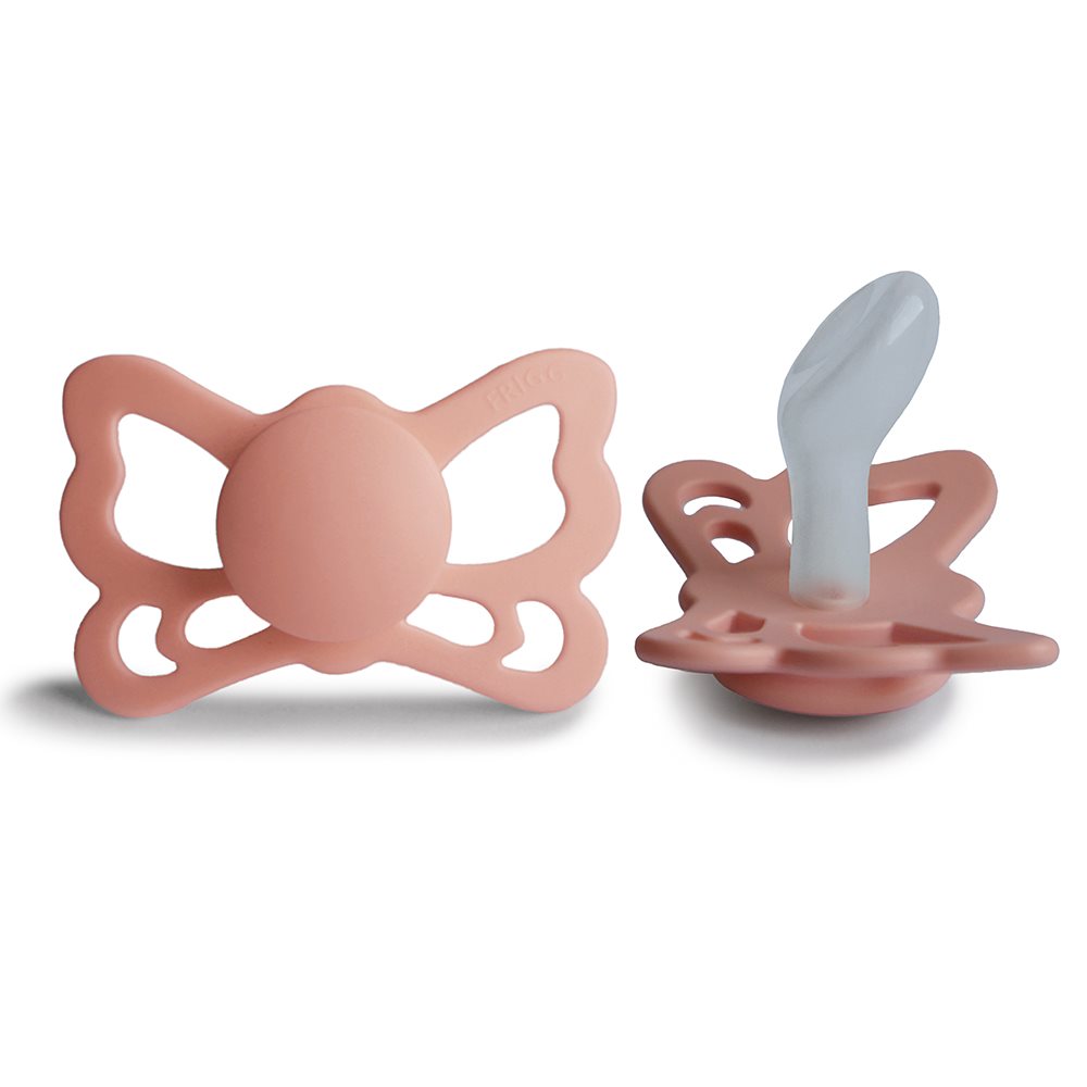 FRIGG Butterfly - Anatomical Silicone 2-pack Pacifiers - Pretty in ...