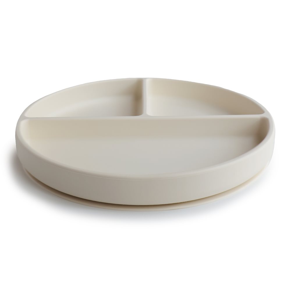 Mushie Silicone Plate - Ivory